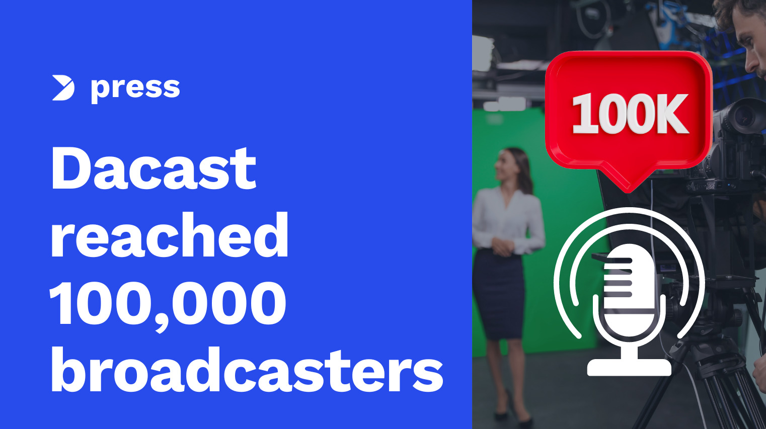 More than 100,000 Organizations & Pros have used Dacast Platform