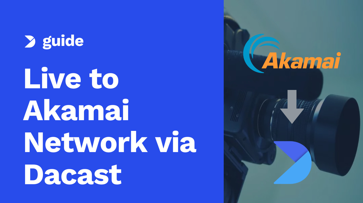 Wirecast Tutorial for Broadcasting to Akamai Network via Dacast