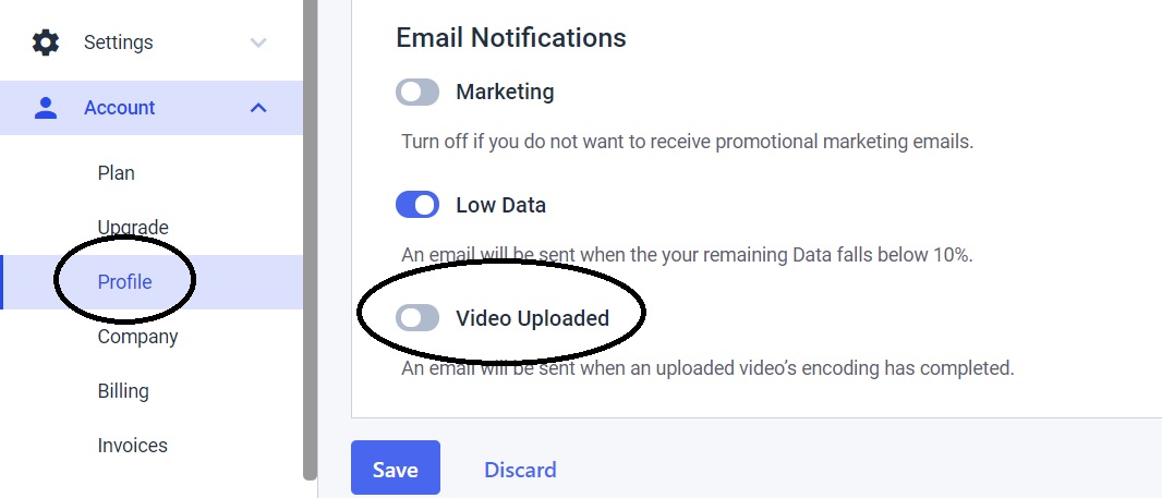 Live Encoder Settings: How to Unsubscribe to Encoding Emails - Dacast