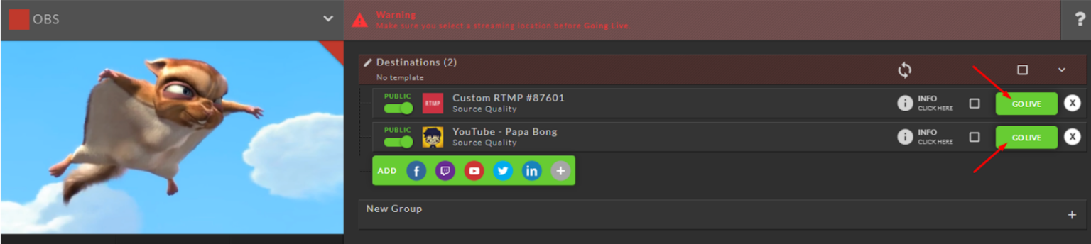 How To Stream To Dacast Using Switchboard Live