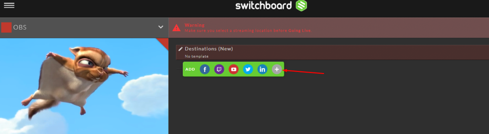 How To Stream To Dacast Using Switchboard Live