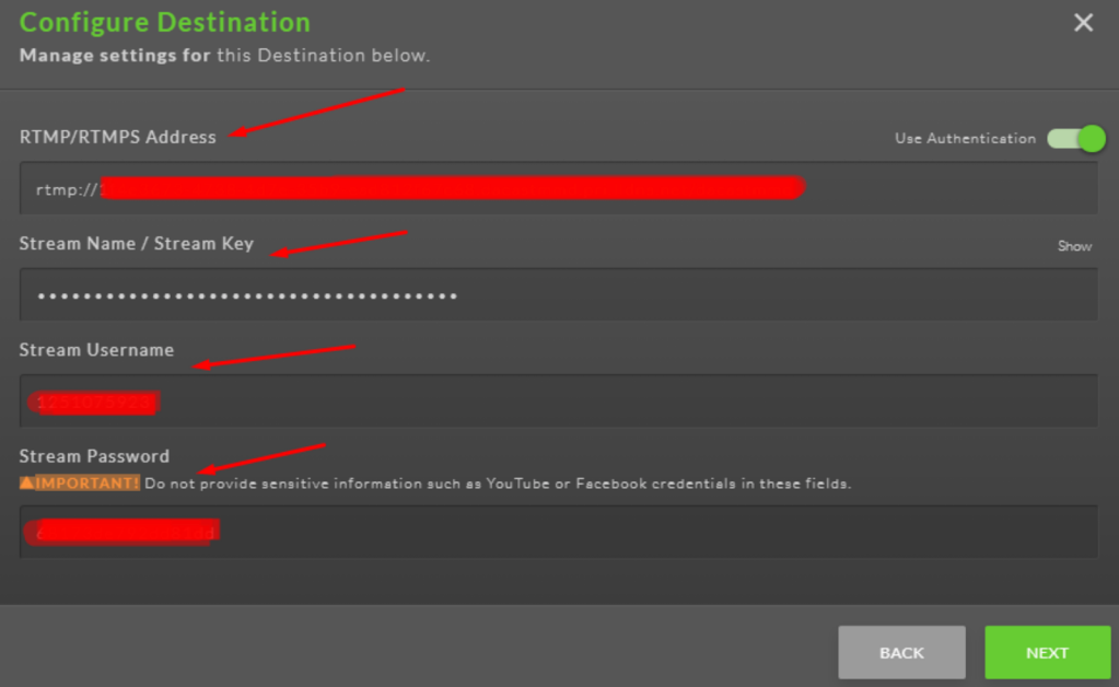 How To Stream To Dacast Using Switchboard Live
