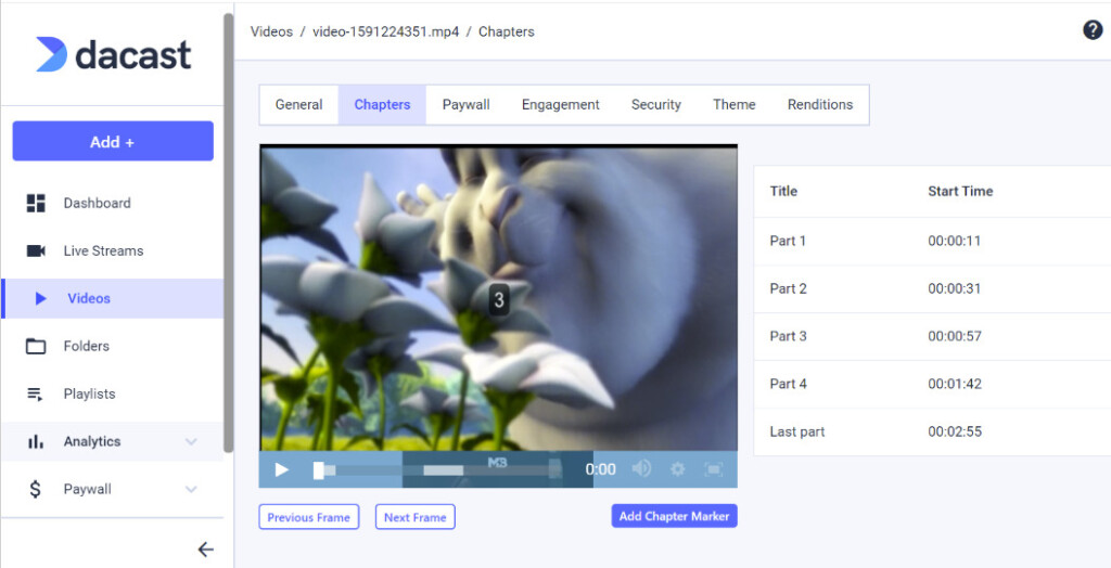 Dacast VOD Chapter Markers: What You Need to Know | Dacast