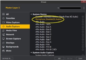 Use Wirecast to broadcast your screen with microphone audio