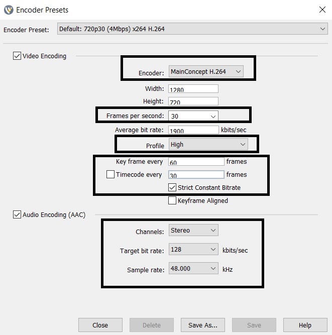 Wirecast Settings Live Streaming Configuration | Dacast