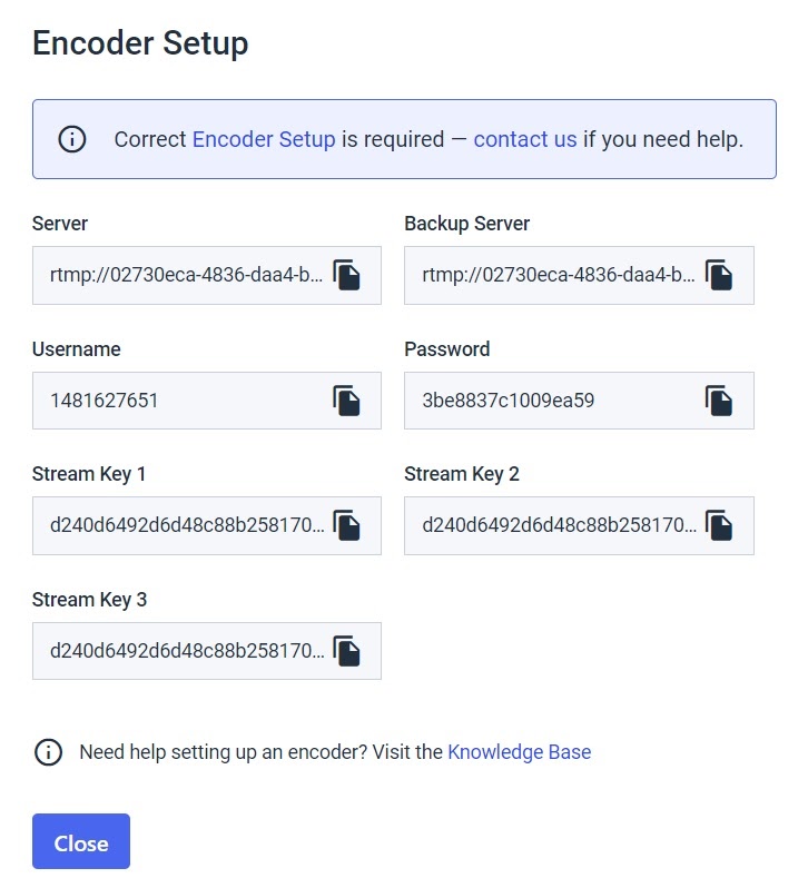 Wirecast Multi-Bitrates Settings Live Streaming Configuration | Dacast