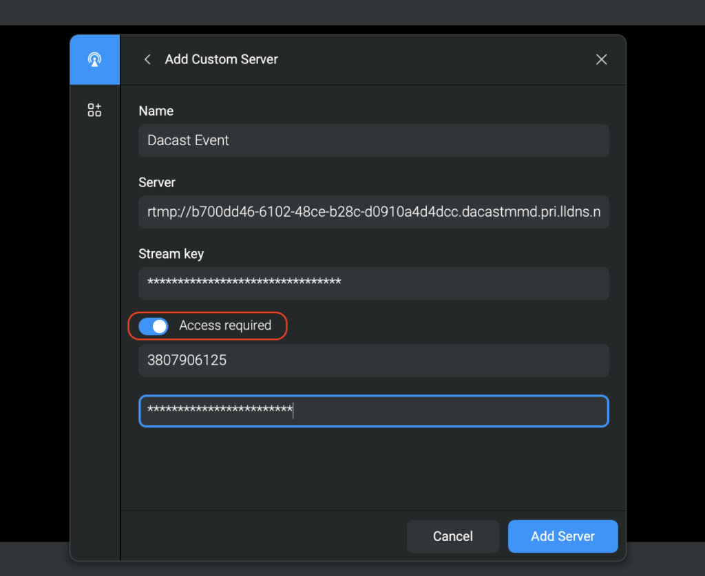 How to Stream Using ManyCam RTMP Server | Dacast