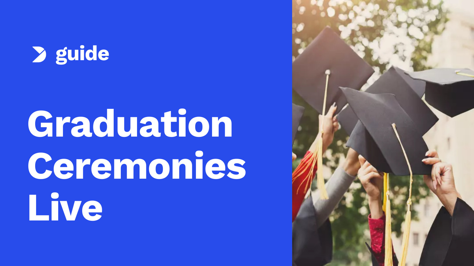 Las ceremonias de graduación se retransmiten en directo por Internet