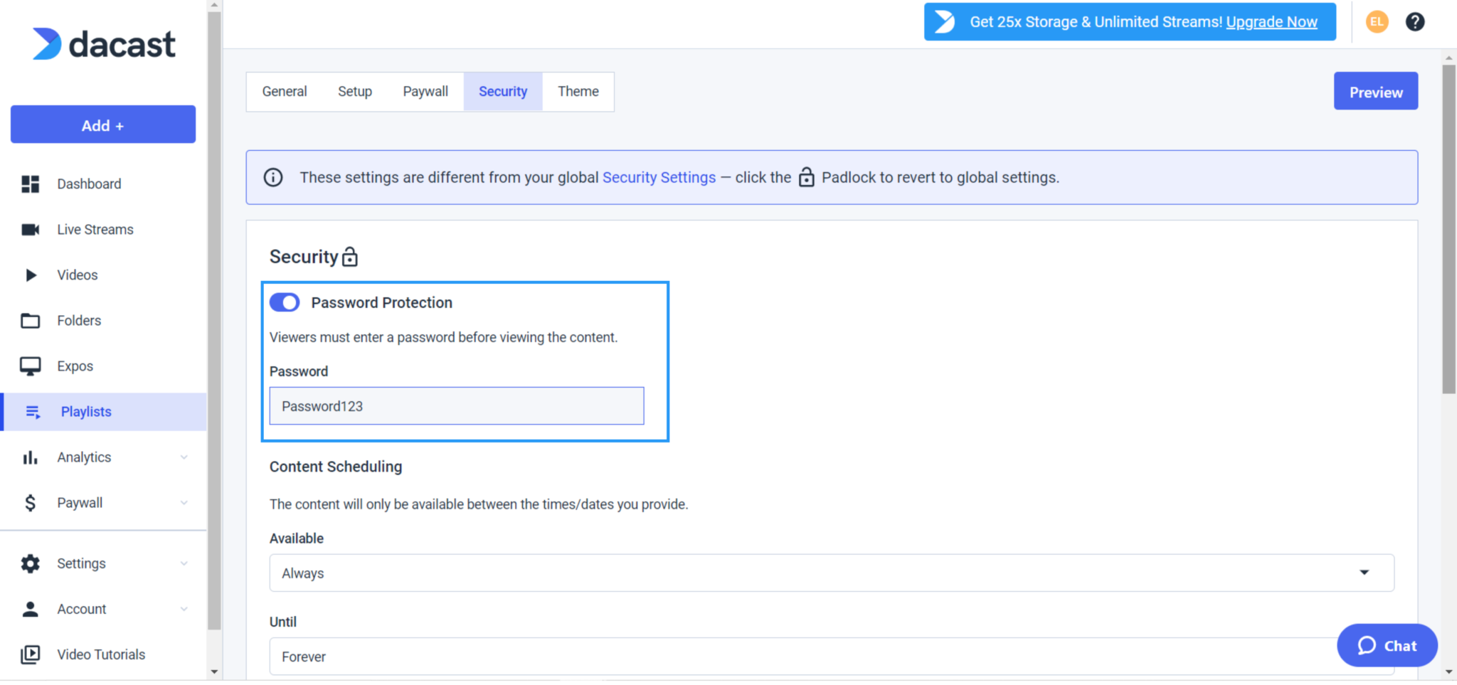 Creating a Video Playlist Channel on Dacast: A Walkthrough