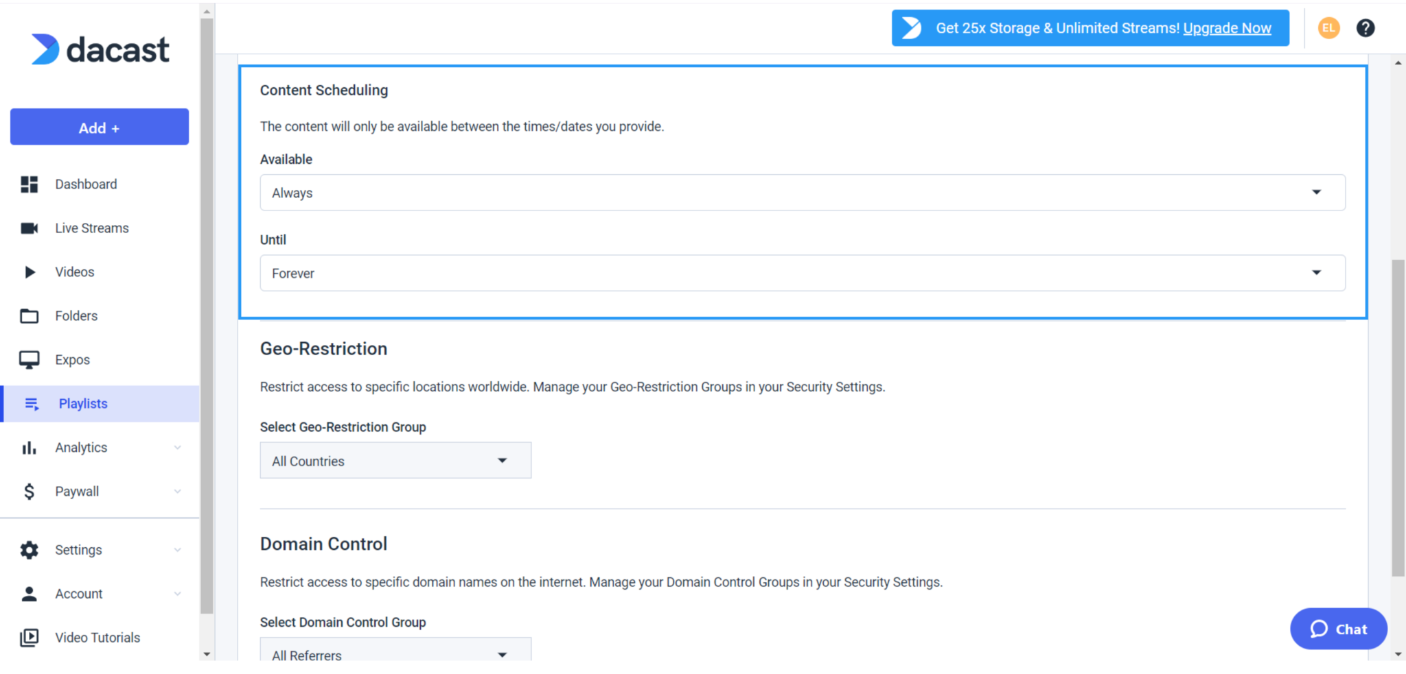 Creating a Video Playlist Channel on Dacast: A Walkthrough
