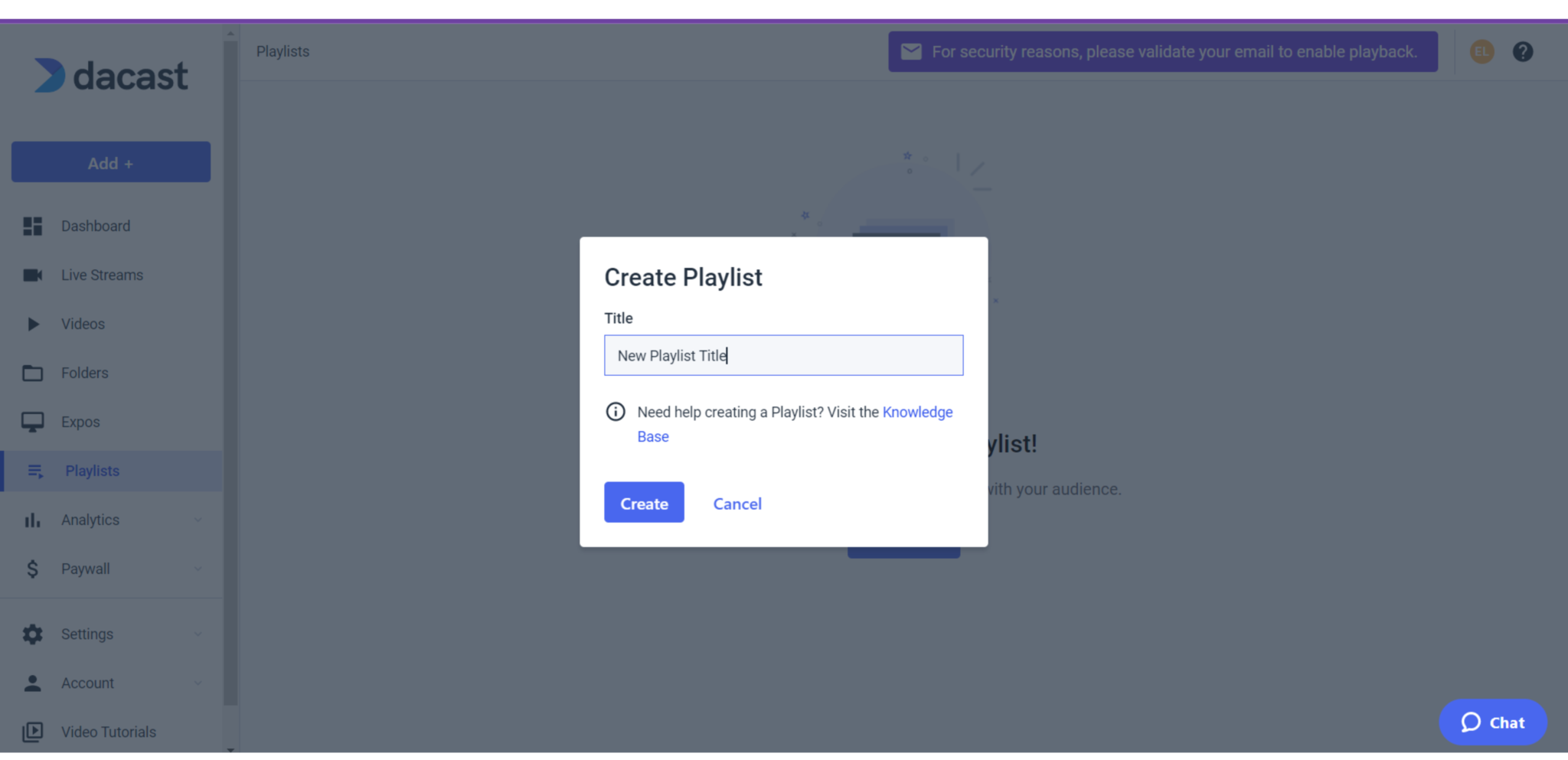 Creating a Video Playlist Channel on Dacast: A Walkthrough