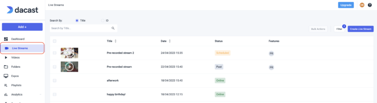 How To Use Dacast Browser-based Streaming (WebRTC) - Dacast