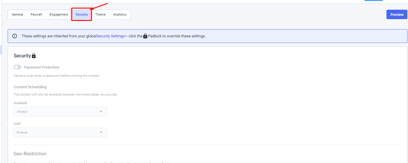 Setting Up Password Protection Live Streaming Knowledge Base