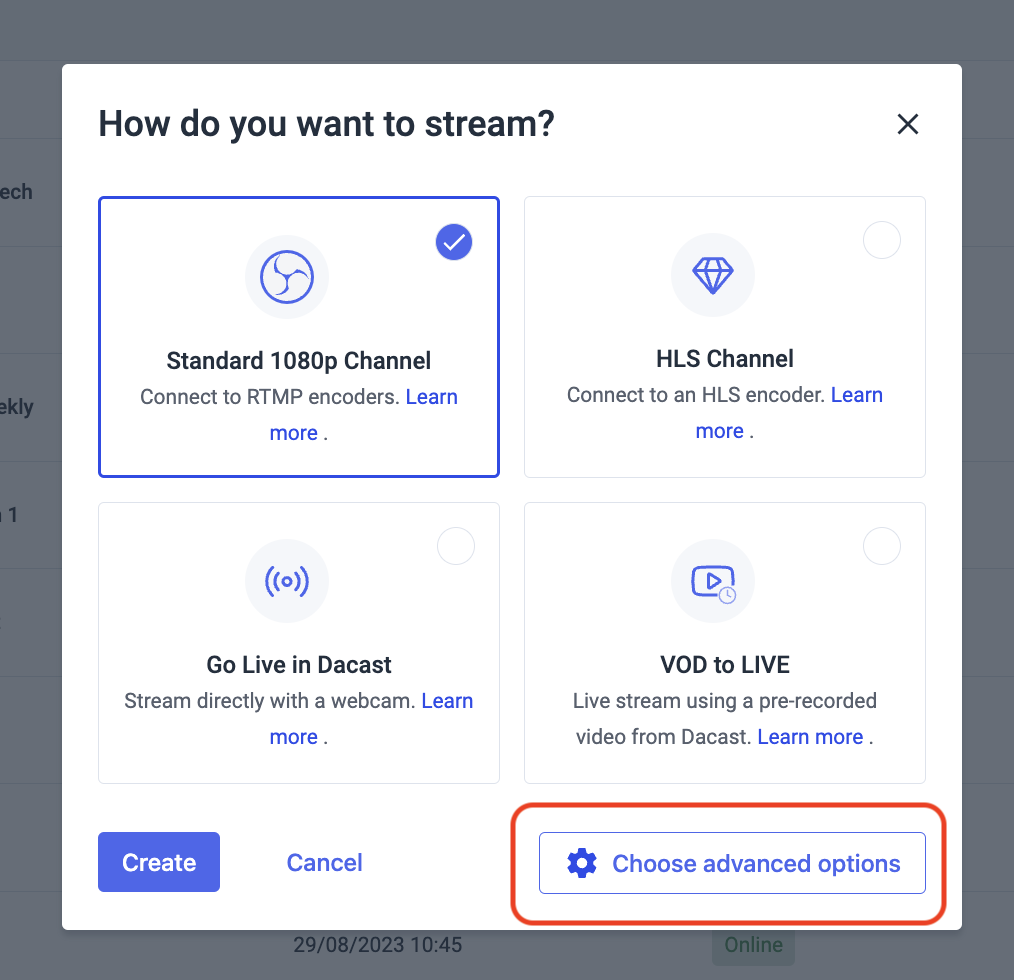 Multi-CDN and Advanced Streaming Channels - Dacast