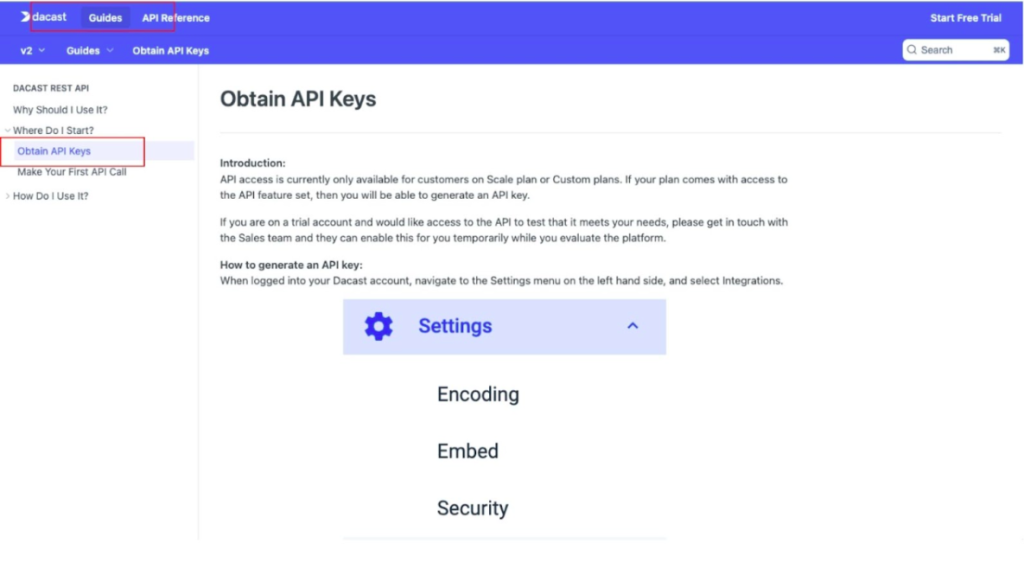 What You Should Know about Dacast's API Developer Portal - Dacast