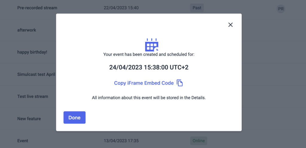 VOD To Live - Dacast