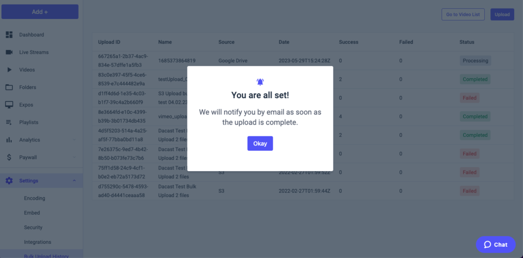 How to Upload Videos in Your Dacast Account? - Dacast