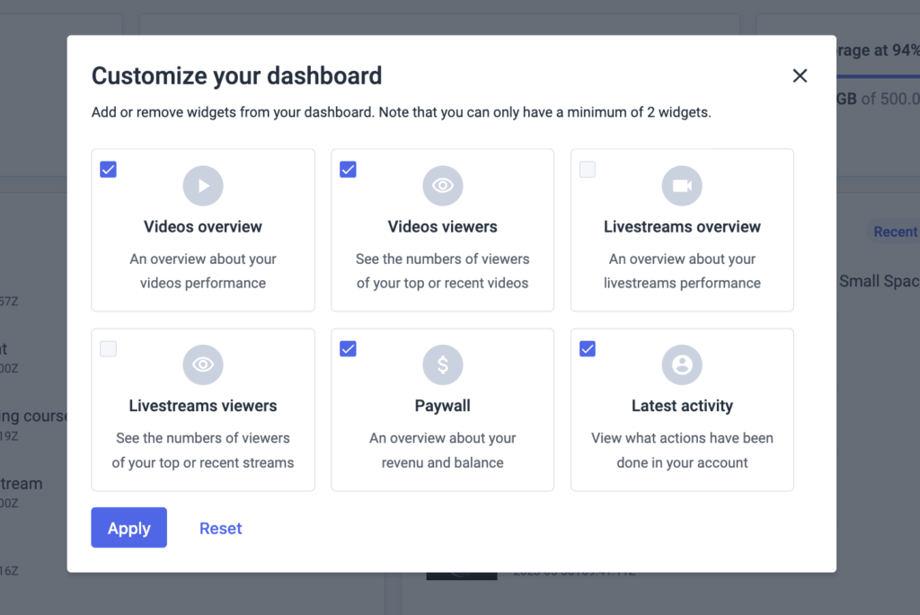 Introducing the New Dacast Dashboard - Dacast