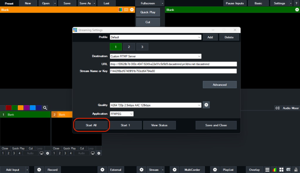 Walkthrough: Encoder Setup Guide | Dacast