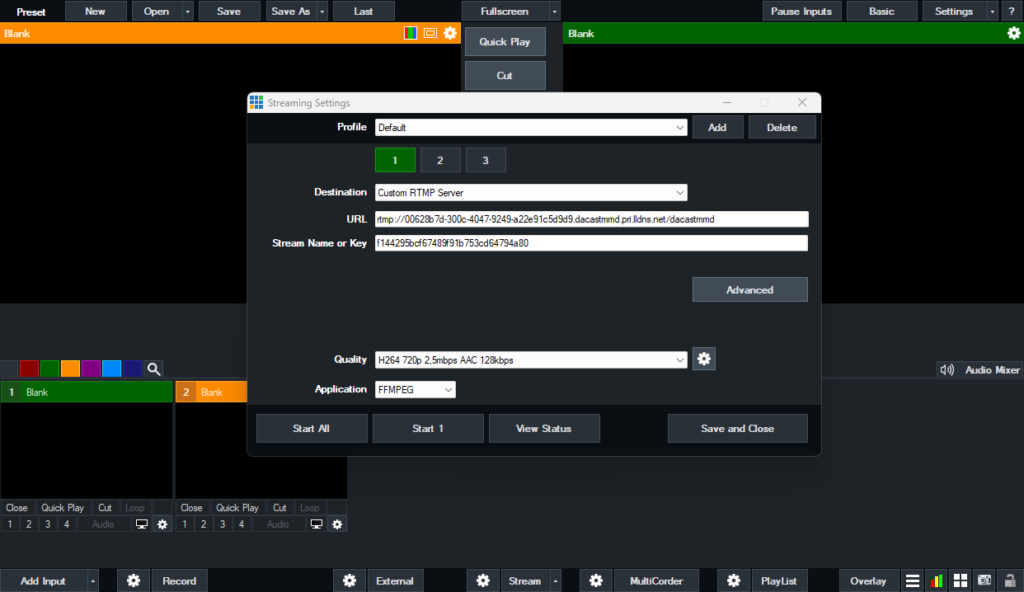 Walkthrough: Encoder Setup Guide | Dacast