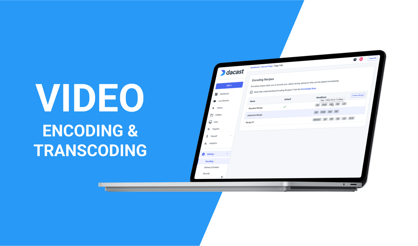 Wirecast Multi-Bitrates Settings Live Streaming Configuration | Dacast