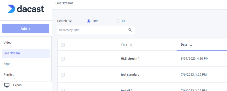 HLS live streaming with Dacast - Dacast