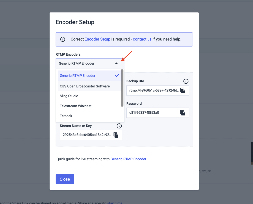 Walkthrough: Encoder Setup Guide | Dacast