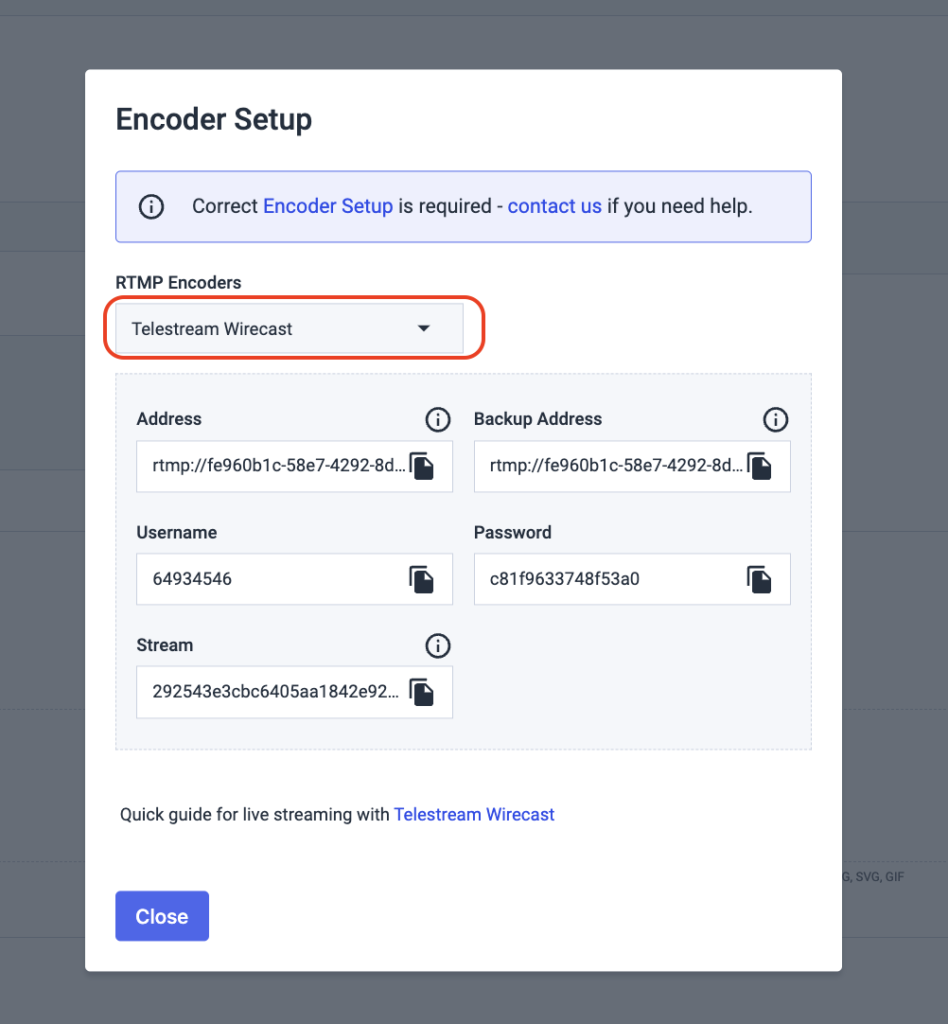Walkthrough: Encoder Setup Guide | Dacast